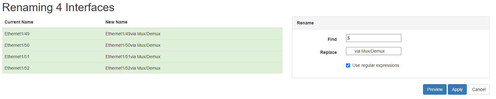 Leading and trailing spaces ignored when renaming multiple interfaces · Issue #5577 · netbox ...