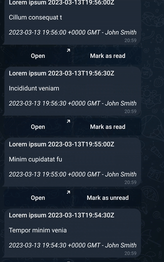Telegram message improvements · Issue #1565 · miniflux/v2 · GitHub
