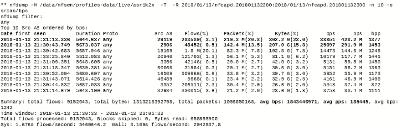 JunOS low bps/pps · Issue #93 · phaag/nfdump · GitHub