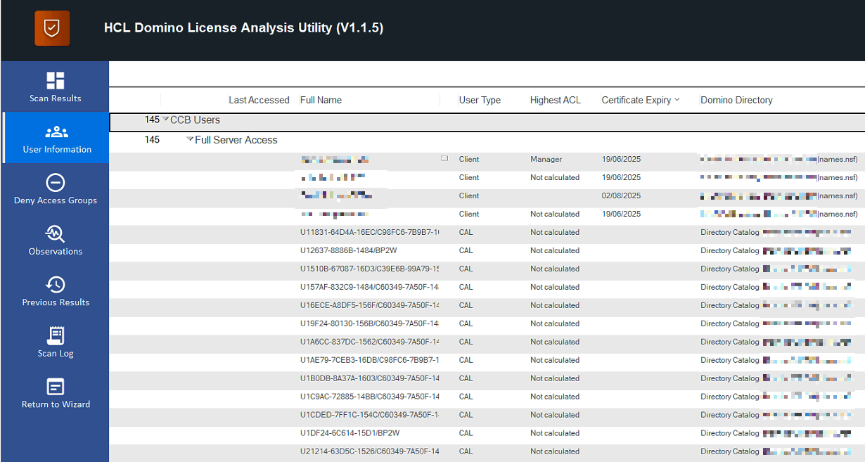 Issue With Recording Ccx Users · Issue 38 · Hcl Tech Software Domino License Analysis Utility