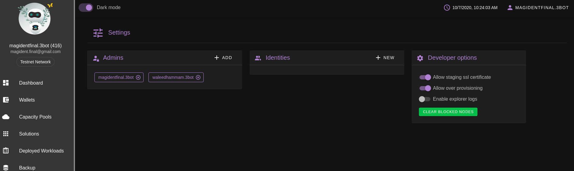 Error setting developer options · Issue #1368 · threefoldtech/js-sdk · GitHub