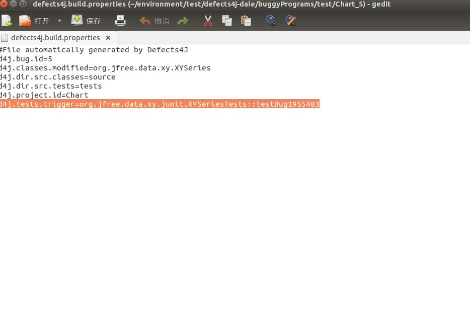 Problem about the failing test that occurs in Chart_5 but is not ...