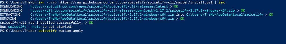 Spicetify commands just hang · Issue #2277 · spicetify/cli · GitHub