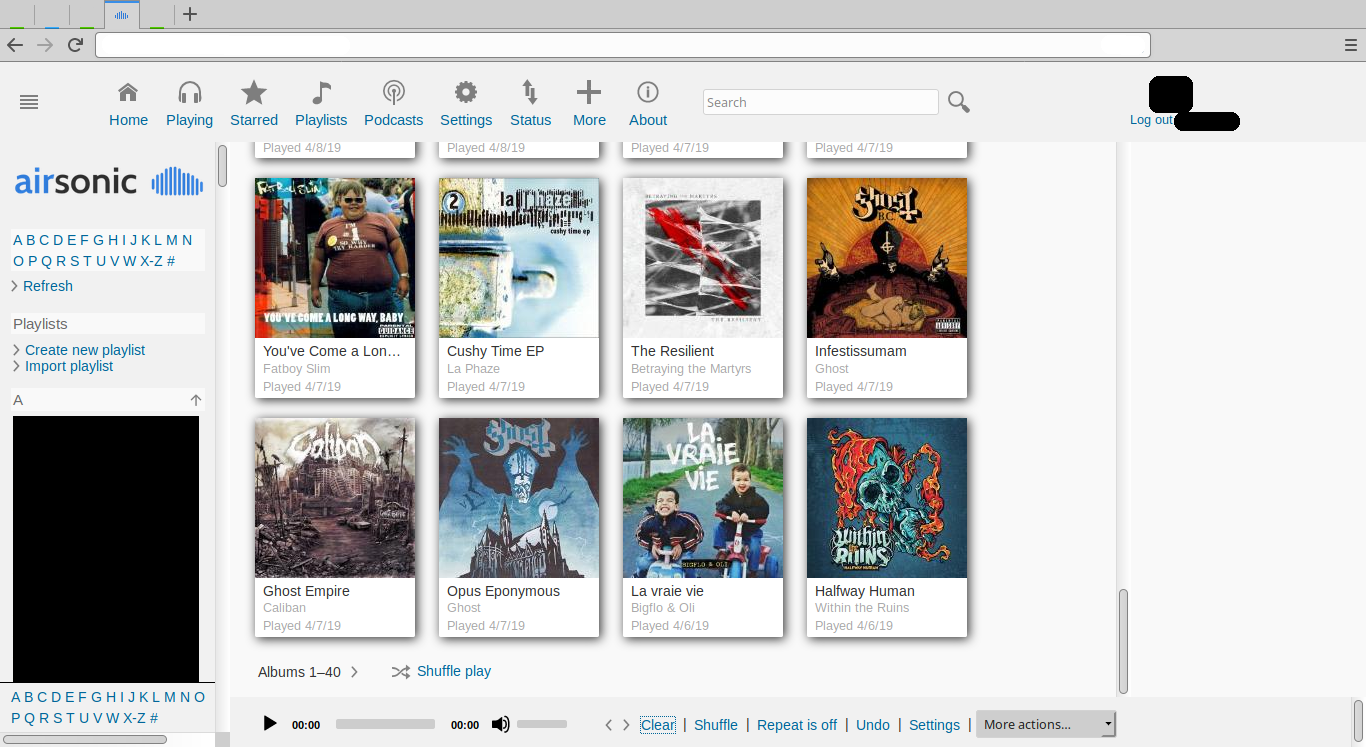Make the artist' names clickeables on the main page · Issue #1004 · airsonic/airsonic · GitHub