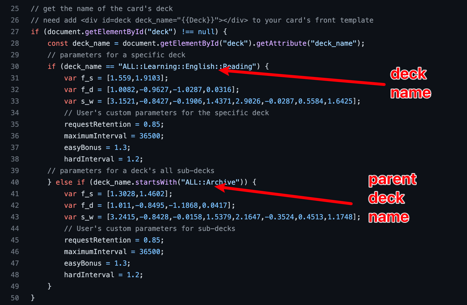 Set different parameters for specific decks - open-spaced-repetition/fsrs4anki GitHub Wiki