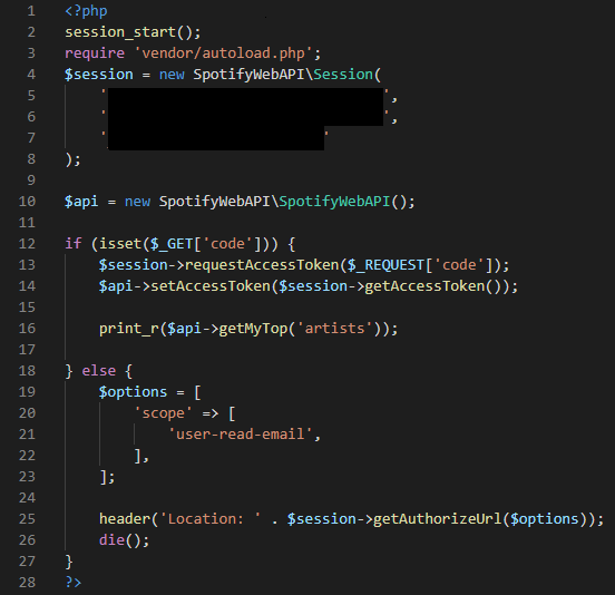 getMyTop() don't work! · Issue #192 · jwilsson/spotify-web-api-php · GitHub