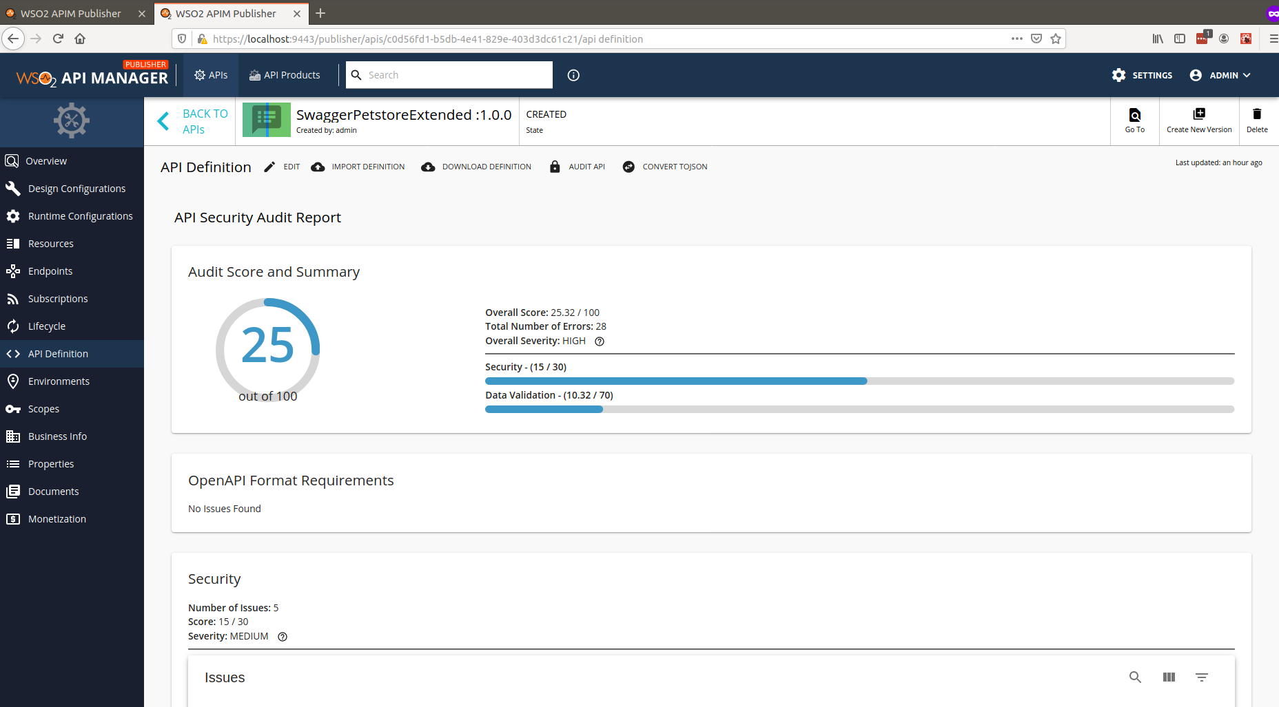 Circular Progress Bar overlapping text in API Security Audit Feature ...