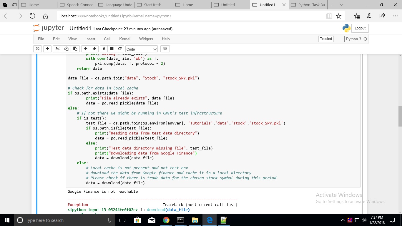 Issues With Cntk 104 Finance Timeseries Data Not Downloaded · Issue 2777 · Microsoft Cntk