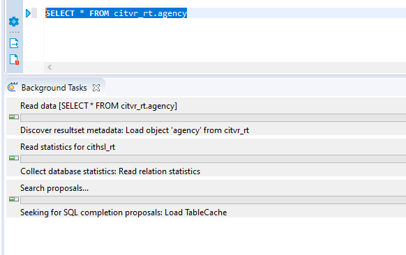 DBeaver hangs on "Collect database statistics: Read relation statistics" from Azure Postgres ...