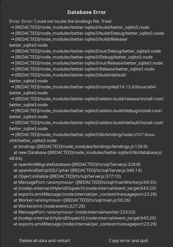 Could Not Locate The Bindings File · Issue 6176 · Signalapp Signal Desktop · Github