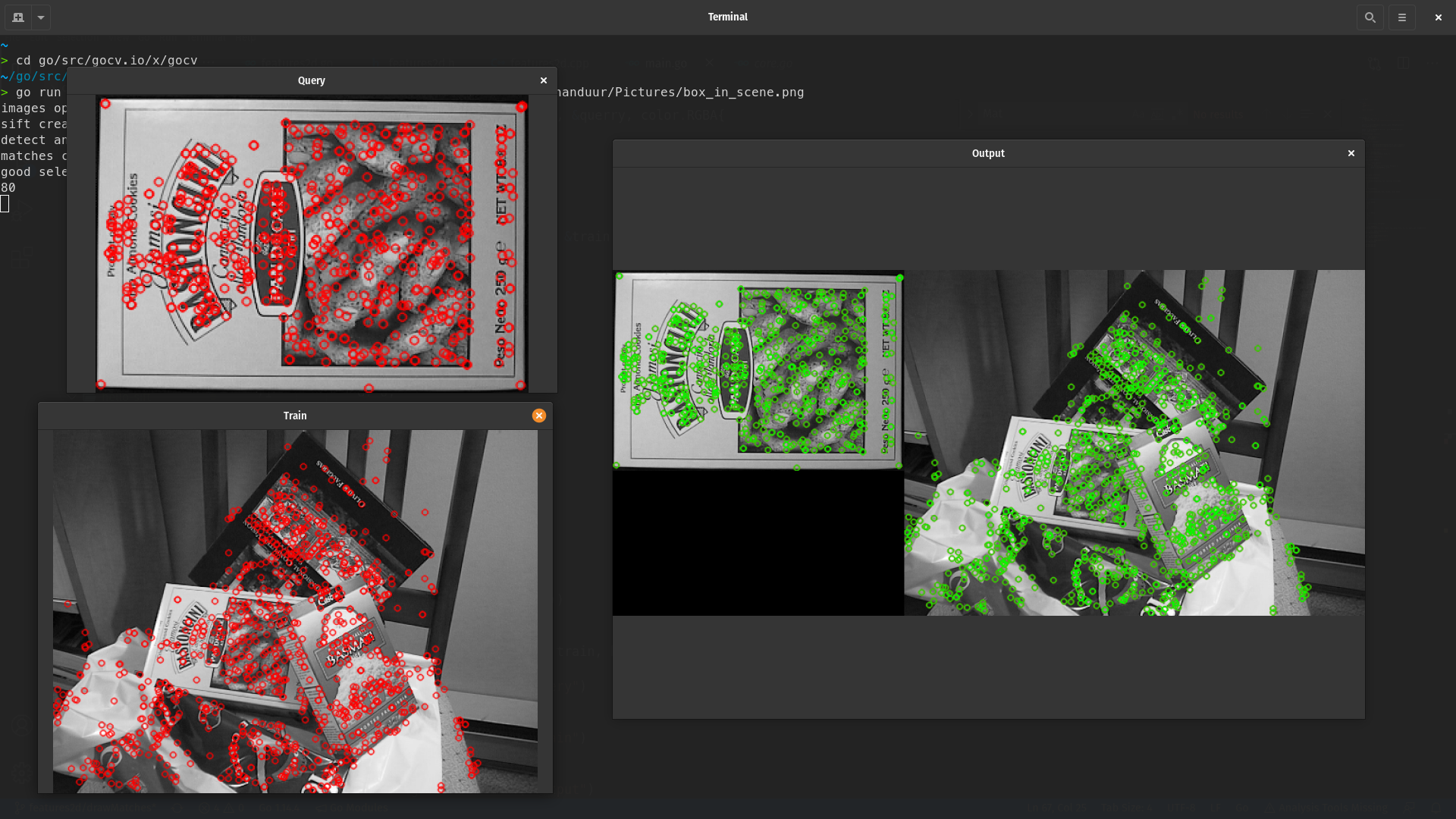 Missing drawMatches(...) function? · Issue #716 · hybridgroup/gocv · GitHub