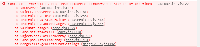 Cannot Read Property Removeeventlistener Of Undefined Reat Hottable