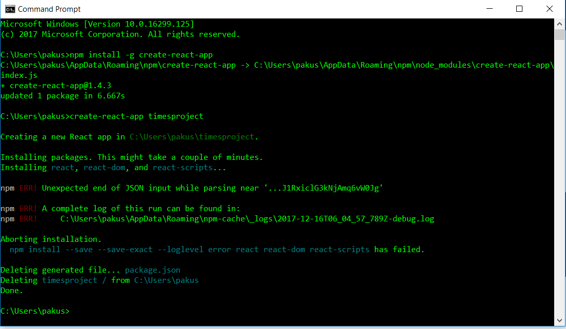 Create React App Not Working · Issue 3607 · Facebookcreate React App 6165