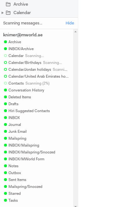 Address Book never finishes caching locally - Always Scanning and stuck at 2% progress · Issue ...