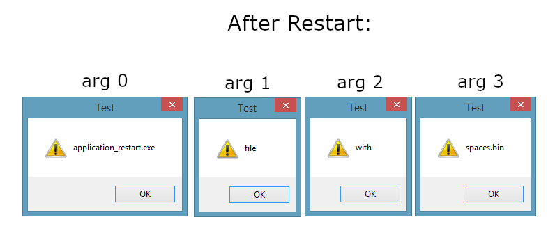 [BUG] xtd::forms - Arguments get split up after doing application::restart · Issue #222 ...