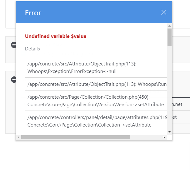 V9 Saving Page With Legacy Attribute Error With Php8 · Issue 10804 · Concretecmsconcretecms 0707