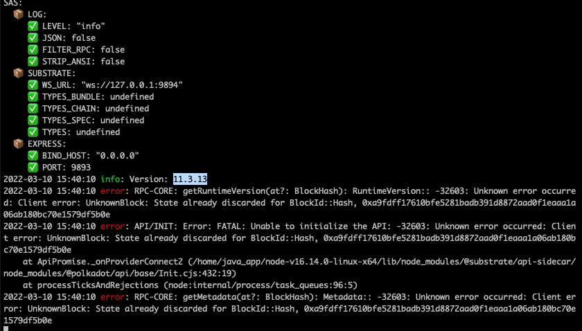 start error · Issue #867 · paritytech/substrate-api-sidecar · GitHub