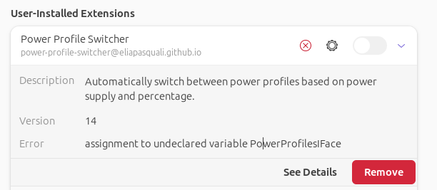 [BUG] `assignment to undeclared variable PowerProfilesIFace` · Issue #25 · eliapasquali/power ...