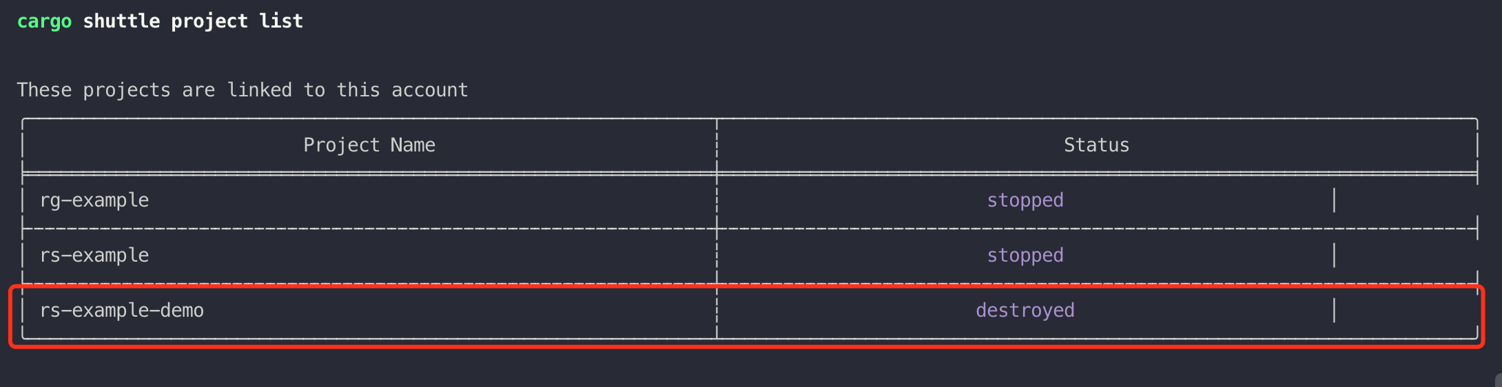 [Feature]: Support delete project · Issue #865 · shuttle-hq/shuttle · GitHub