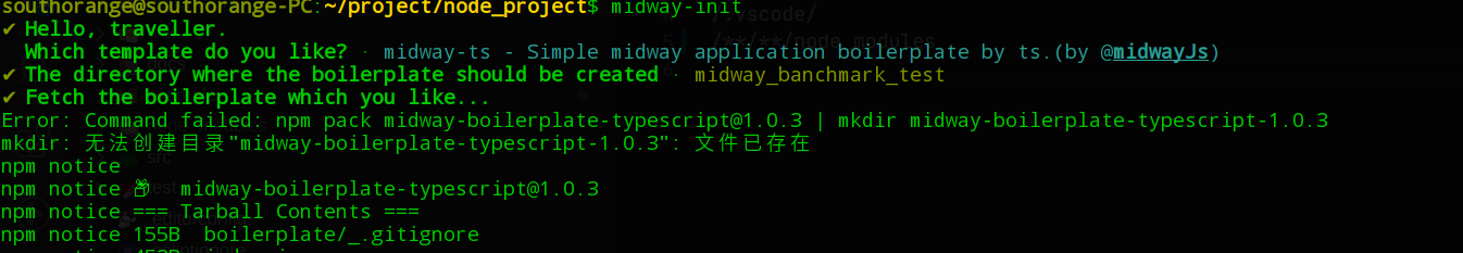 midway-init创建项目出现错误 · Issue #382 · midwayjs/midway · GitHub