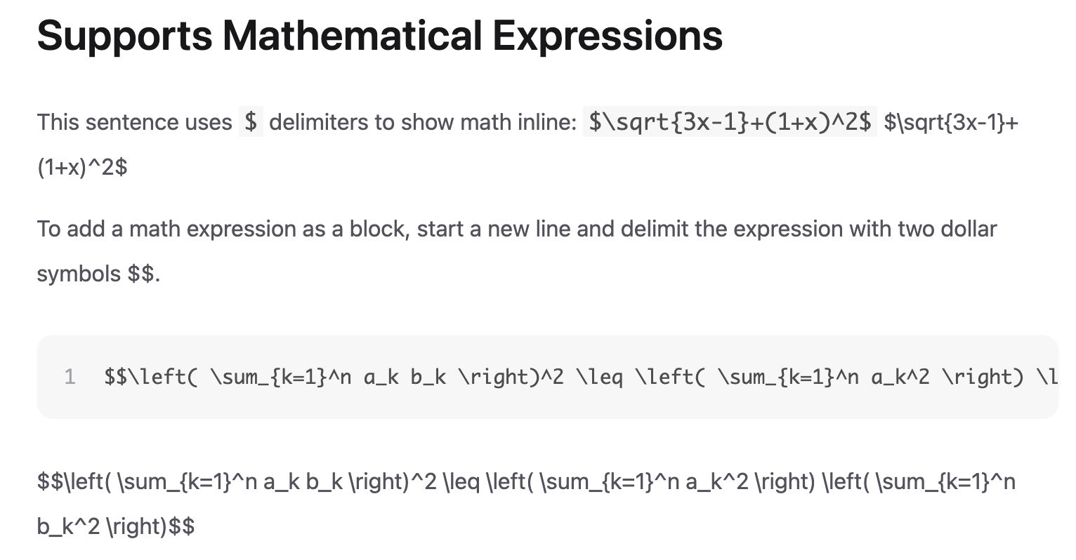 Math equations are not rendered in XPM (xLog Preferred Markdown) · Issue #235 · Crossbell-Box ...