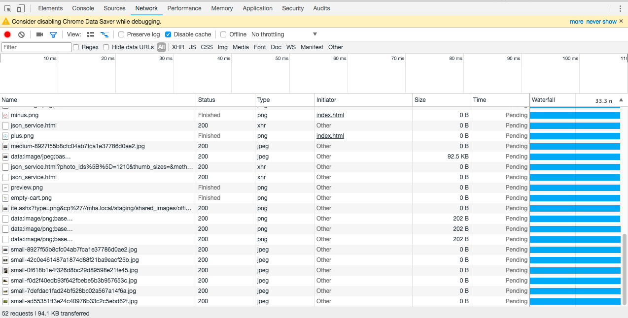 Networking Tab All Time Is Pending Most Size Is 0 Bytes · Issue 70 · Remotedebug 