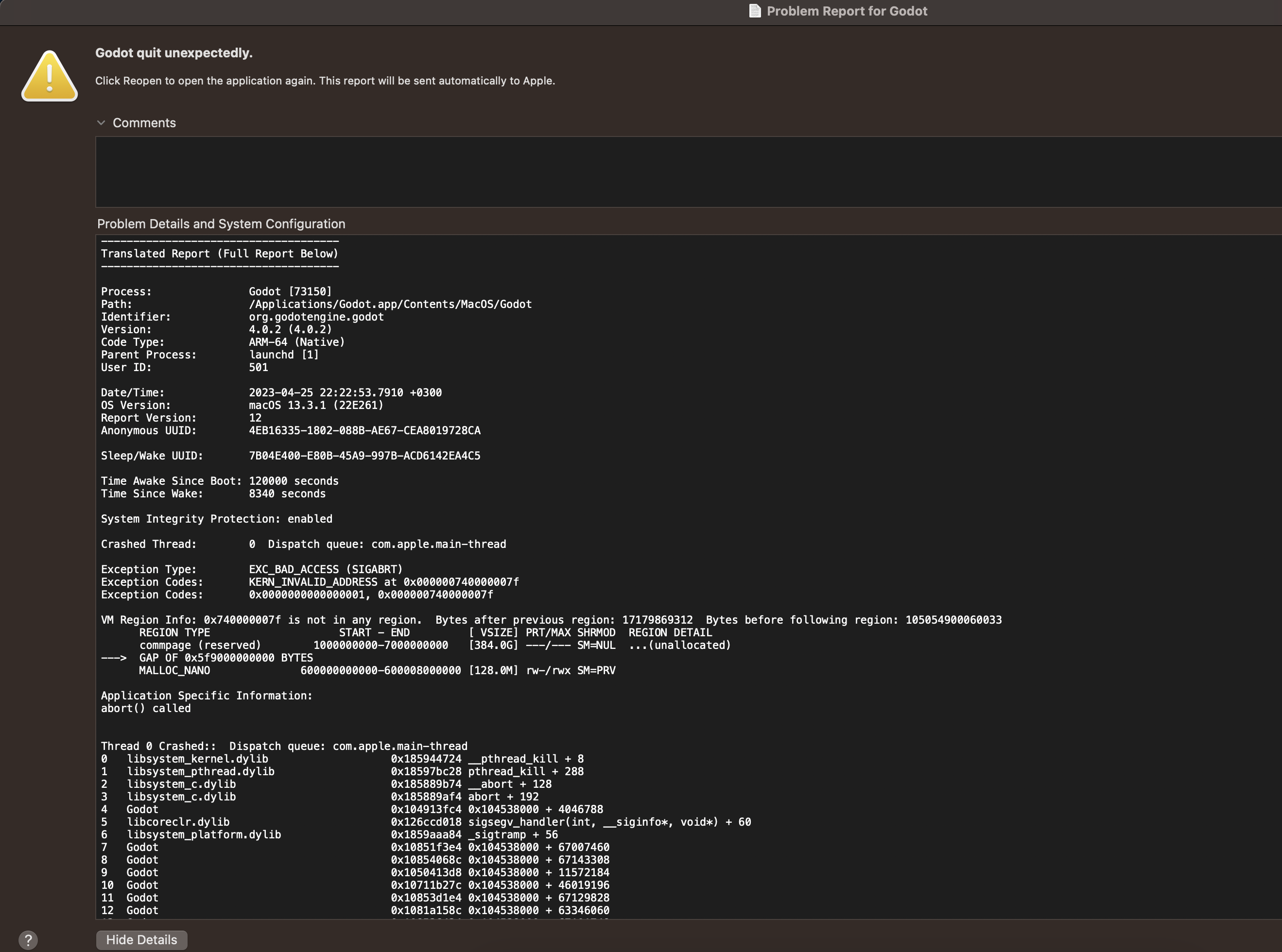 Reloading Godot editor causes failure on reload assets · Issue #76444 · godotengine/godot · GitHub