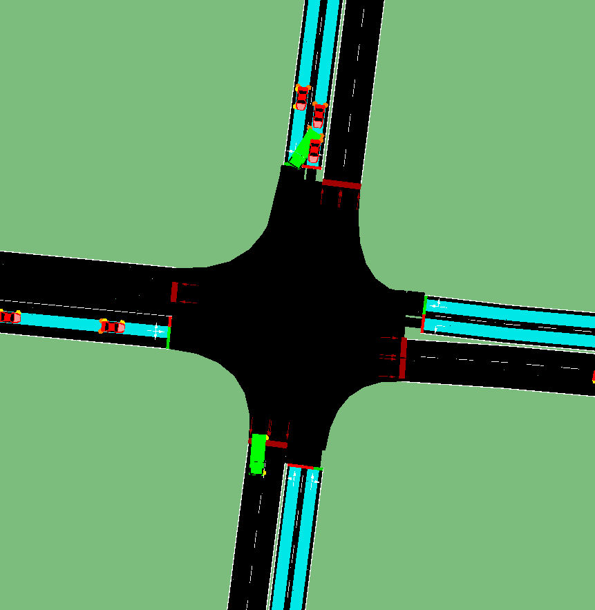 bug: vehicles clashed in queues in front of the parking line · Issue #13928 · eclipse-sumo/sumo ...