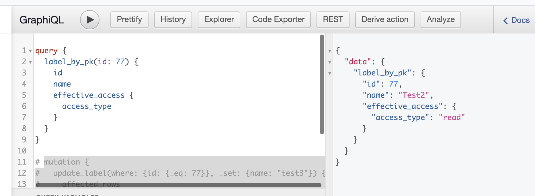 Hasura permissions custom check returns 200 when custom check condition ...