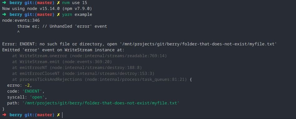 [Bug] Yarn does not handle redirecting shell output to non-existent file gracefully · Issue ...
