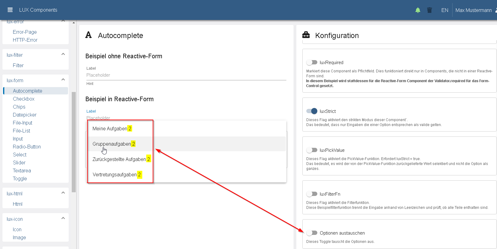 lux-autocomplete: Beim Nachladen von Optionen werden nicht die aktuellsten Auswahloptionen ...