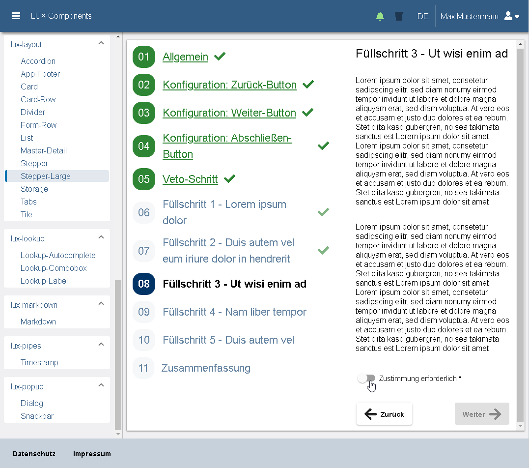 LUX-Stepper-Large: Verbesserungen 1 · Issue #161 · IHK-GfI/lux-components · GitHub