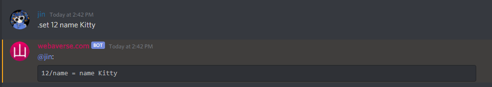 Bot: .set name includes "name" · Issue #998 · webaverse/app · GitHub