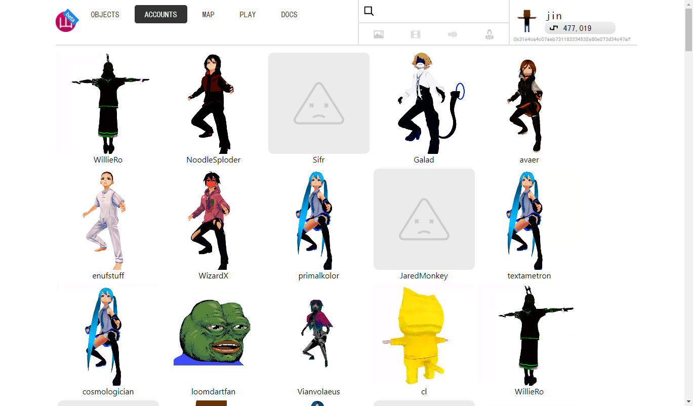 Fe: Show 2D preview for accounts · Issue #1157 · webaverse/app · GitHub