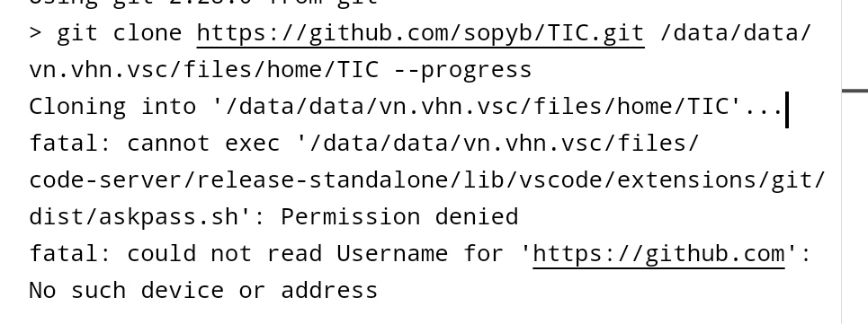 Can't git clone private repos despite being logged into my github account. · Issue #56 · vhqtvn ...