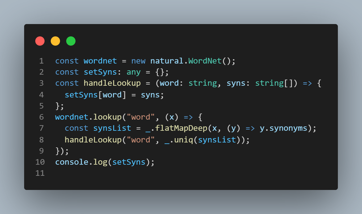 Is `wordnet.lookup` an `async` function? · Issue #628 · NaturalNode/natural · GitHub