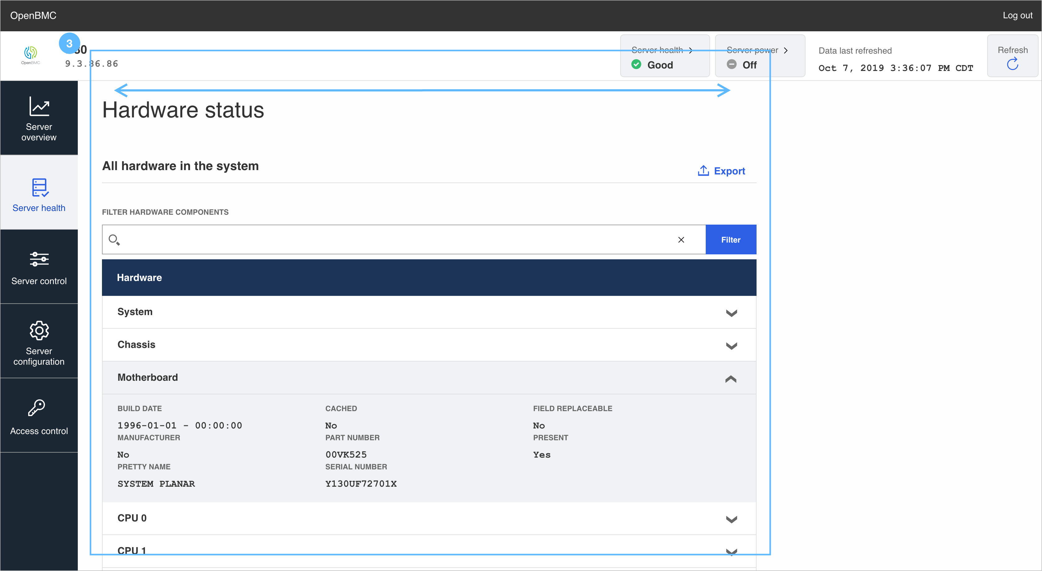 Gui Fed Server Health Consistency · Issue 1253 · Ibm Openbmc Dev · Github