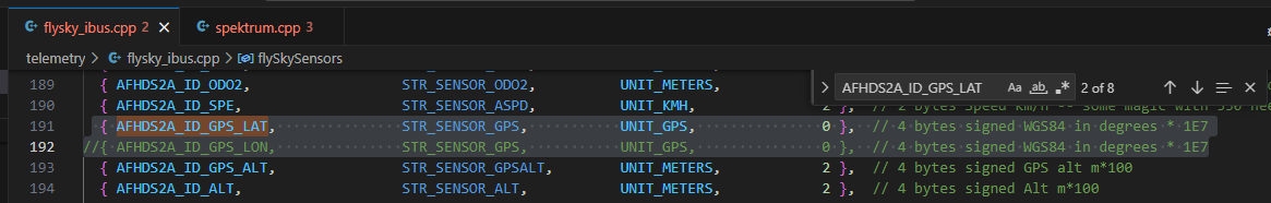 GPS telemetry variable names (lat/lon both named "GPS") · Issue #4062 ...