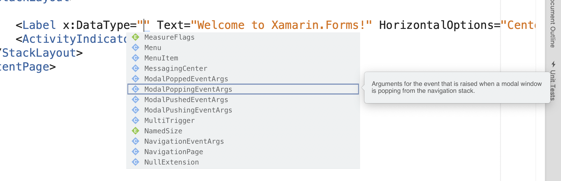 Add IntelliSense support for x:DataType · Issue #33 · mfractor/mfractor-feedback · GitHub