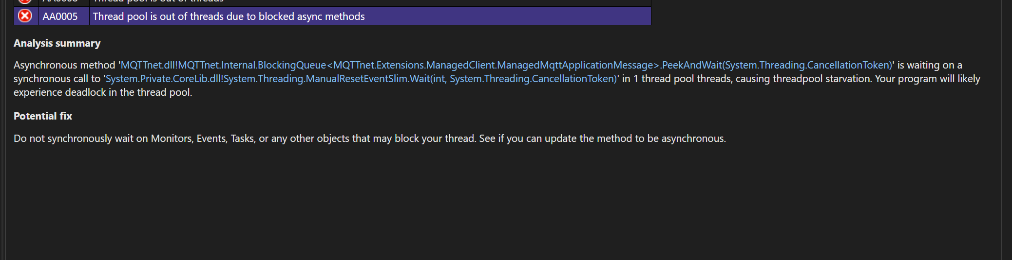 .NET 6 ManagedClient floods the AppDomain with Tasks and UnobservedTaskException is being thrown ...