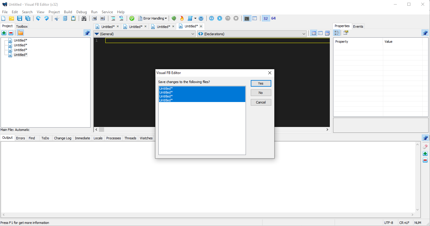 Feature request - closing a project with unved files · Issue #61 · XusinboyBekchanov ...