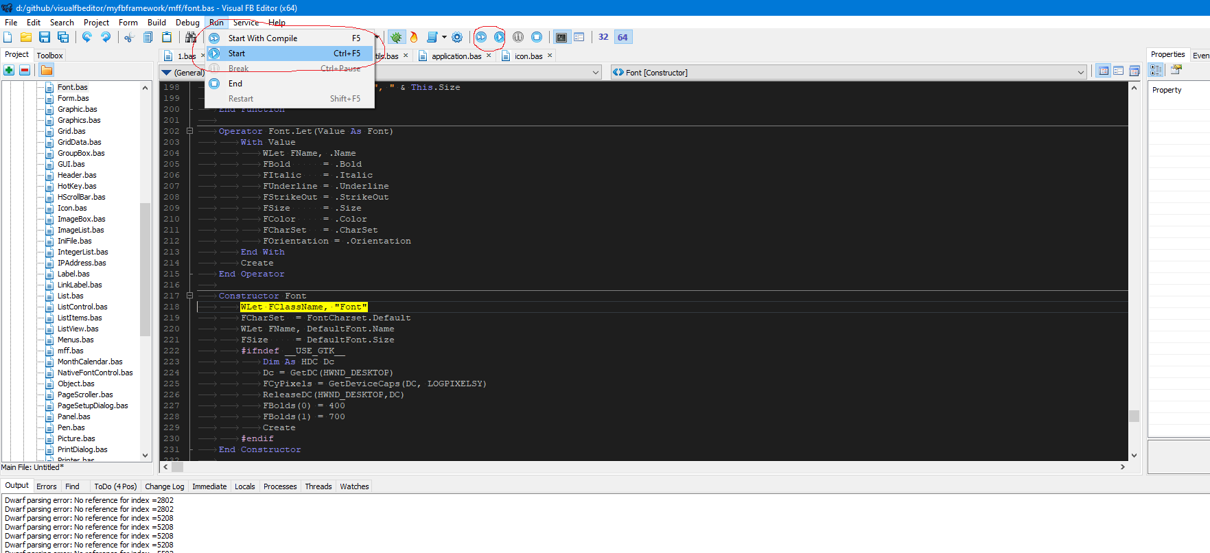 Feature request: "F5" while debug · Issue #41 · XusinboyBekchanov/VisualFBEditor · GitHub