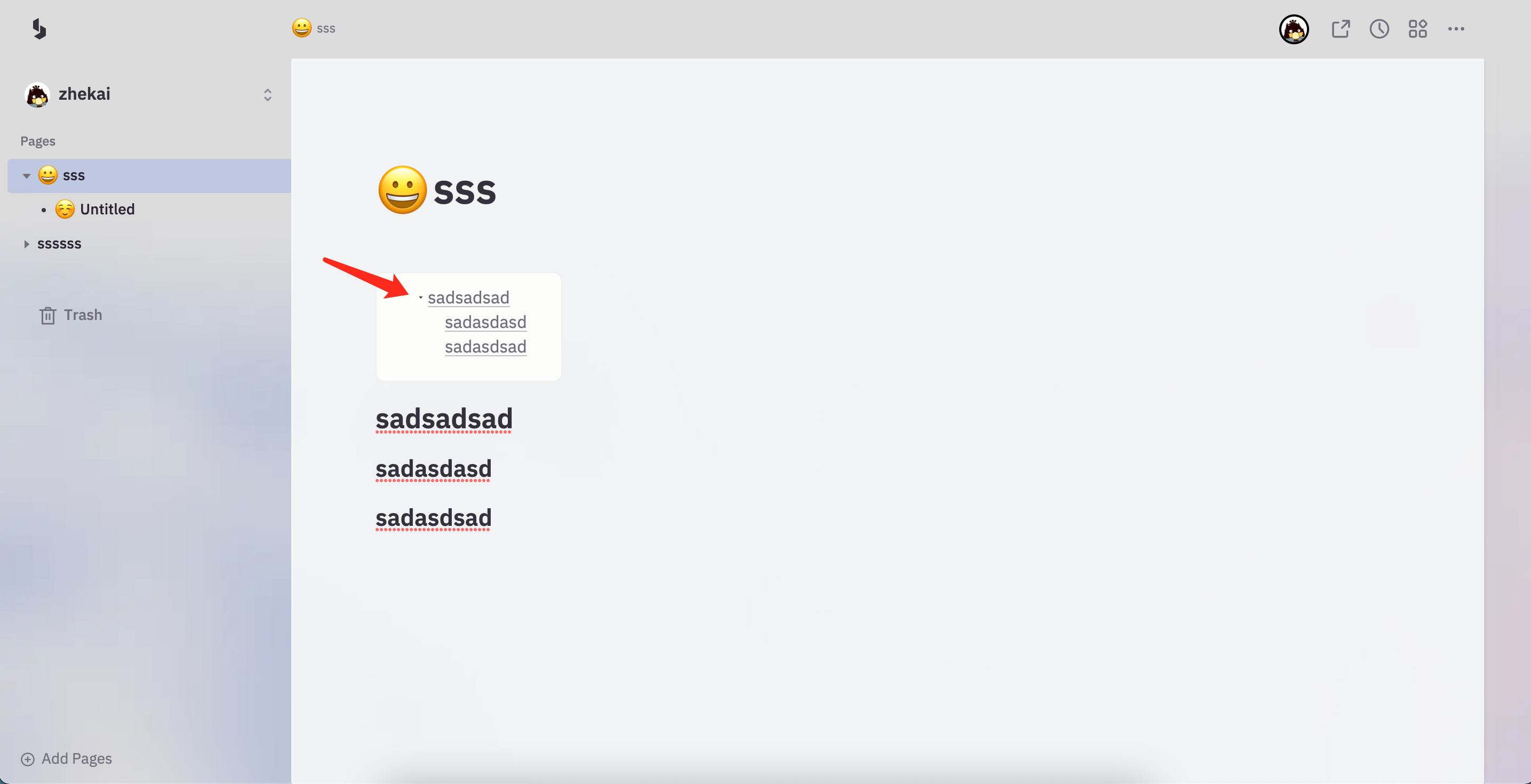 Toc block - arrow is so small · Issue #262 · pleisto/mashcard · GitHub