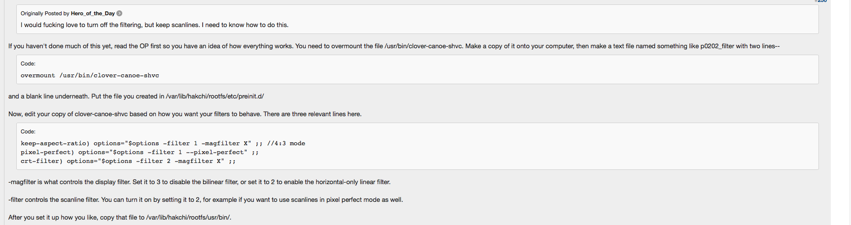 [Feature Request] CRT Filter Disabled But Scanlines Remain On · Issue #529 · ClusterM/hakchi2 ...