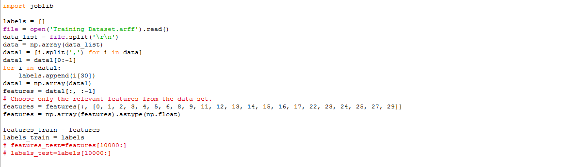 error with train.py file · Issue #13 · philomathic-guy/Malicious-Web ...