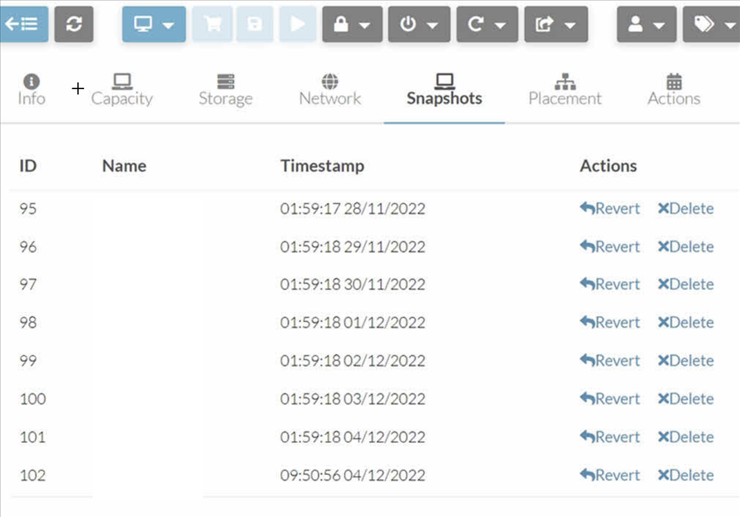 OpenNebula 6.2.0 - does not/can not remove old snapshots (kvm) from time to time · Issue #5992 ...