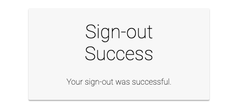 Logout test observed because we don't show success logout message to ...