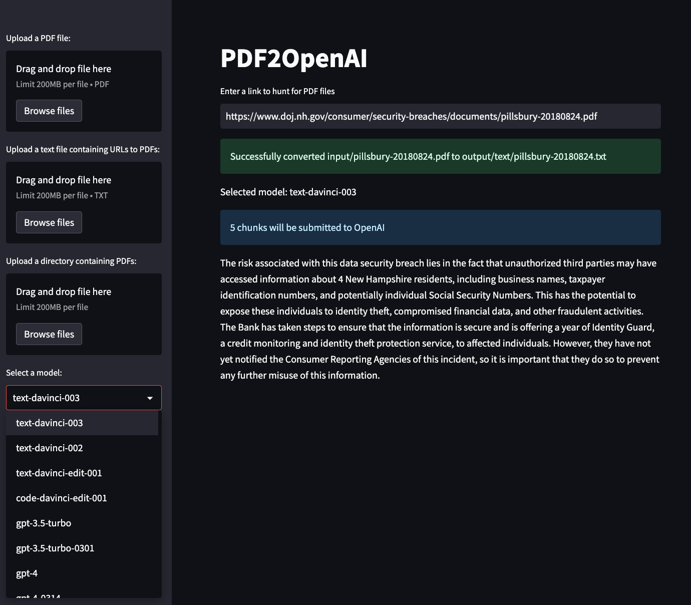 GitHub - NoDataFound/PDF2OpenAI