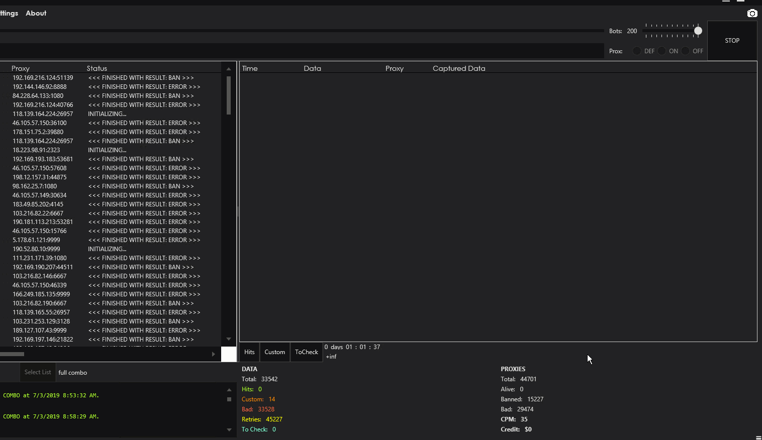 It stops working after all proxies ban and not Reload proxies · Issue #314 · openbullet ...