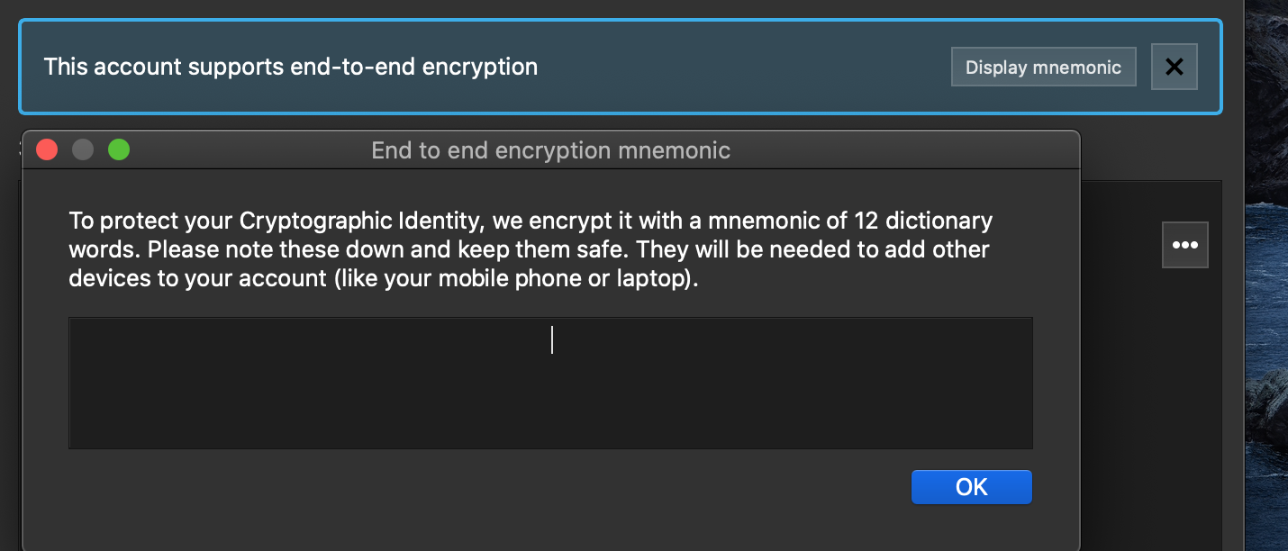 Mnemonic is empty · Issue #2285 · nextcloud/desktop · GitHub